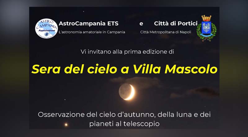 Sera del cielo a Villa Mascolo a Portici – prima edizione – 20 ottobre ...